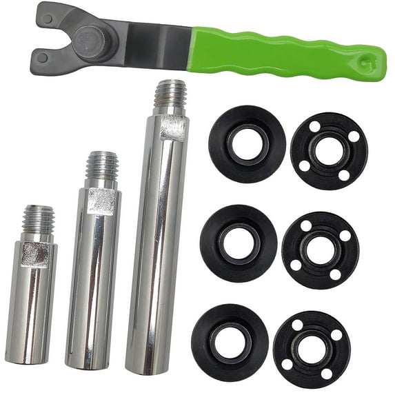 Highcool 5/8-11 Angle Grinder Extension Shaft Rod with Grinder Spanner ...