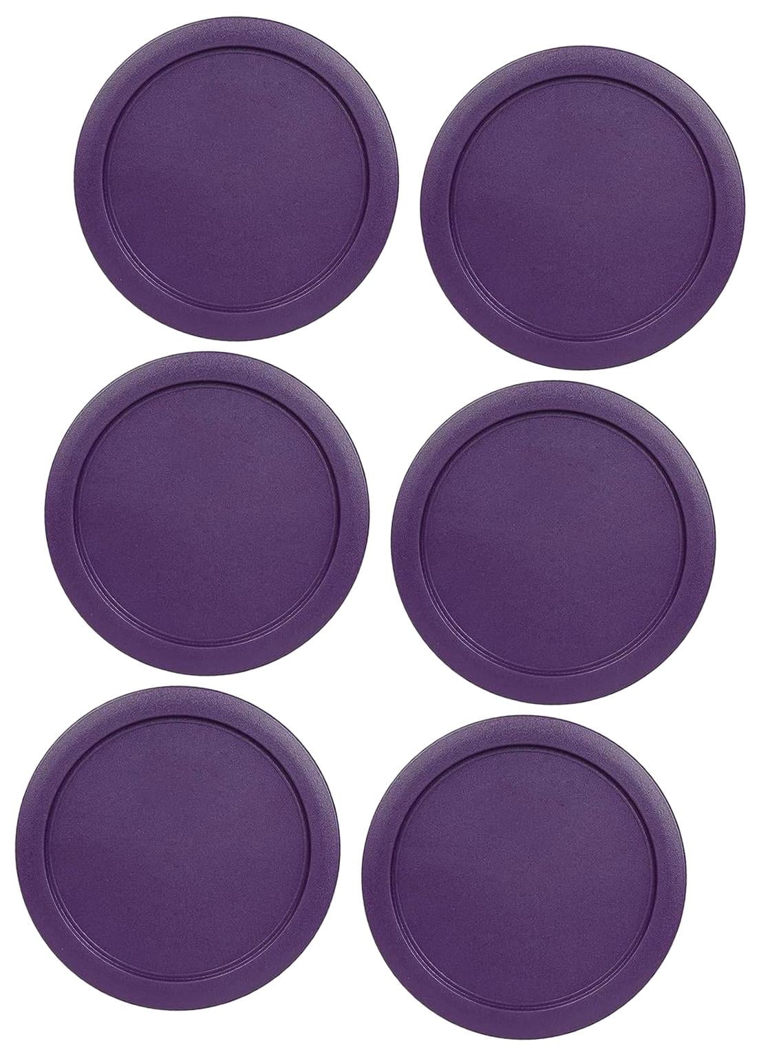 Highcool 5-Inch Plastic Round Covers for 2-Cup Glass Food Storage ...