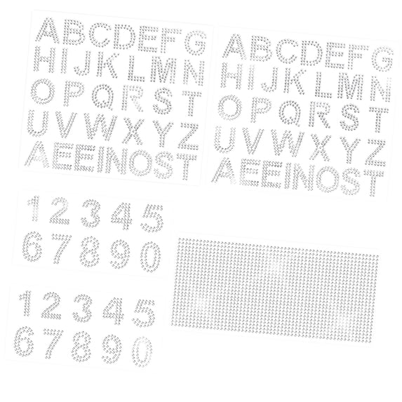 Highcool 5 Rhinestone Alphabet Letter Stickers, Glitter Letter Stickers ...