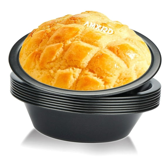 Highcool 5 inch Pie Pans, 8-Piece Small Round Cake Pan, Nonstick Carbon ...