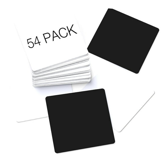 Highcool 50 Pack Blank Magnets Whiteboard Labels Index Multipurpose ...