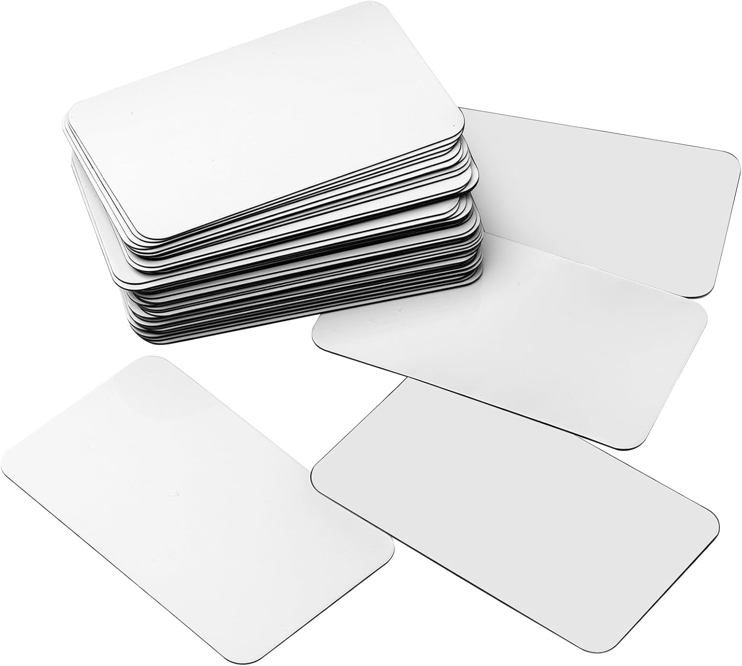 Highcool 50 Pcs 3 5 Inch Labels Magnets Name Tags Erasable Label for ...