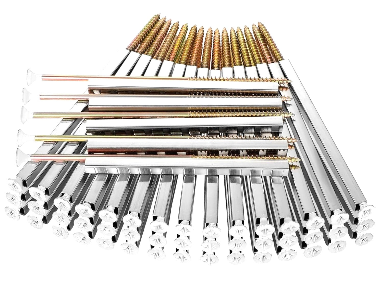Highcool 50 Pcs 7'' Gutter Screws with Square Metal Ferrule Gutter ...