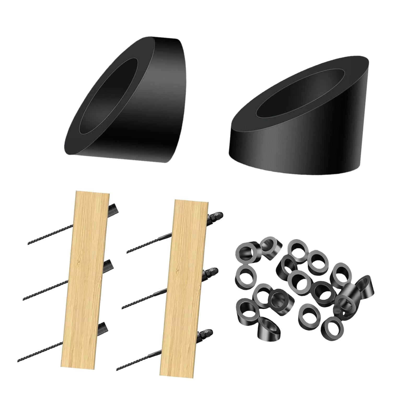 Highcool 50-Piece 3/8" ID Angled Beveled Washers for Cable Railing, 30 ...