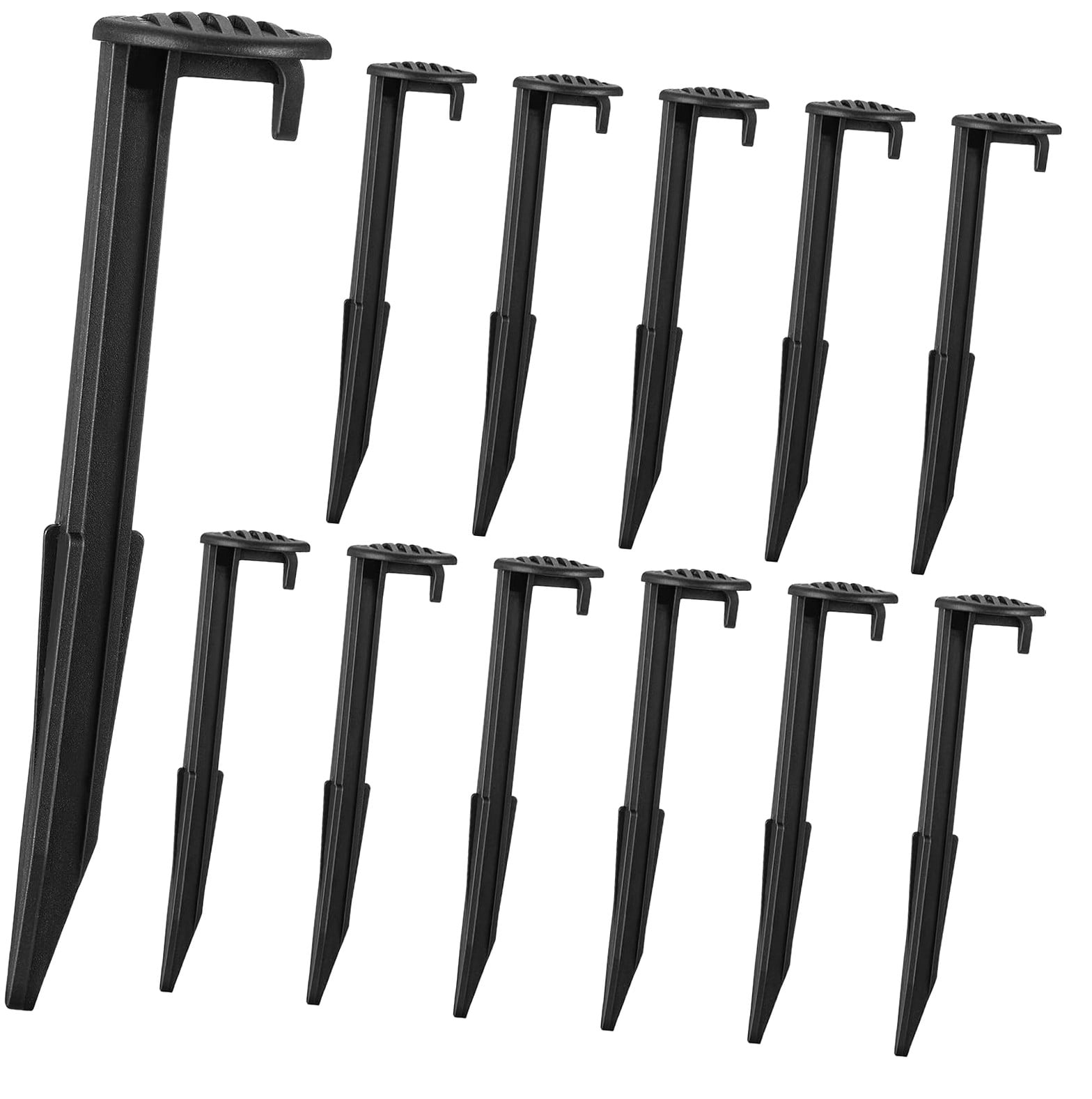 Highcool 50-Piece Plastic Yard Stakes Set, 5.7-Inch Pegs for ...