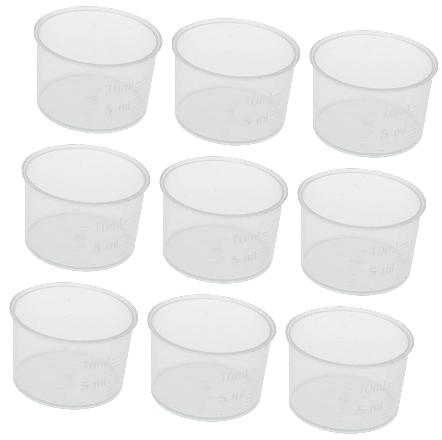 Highcool 50 Pieces 10ml Measuring Cups with Measurement , Laboratory ...