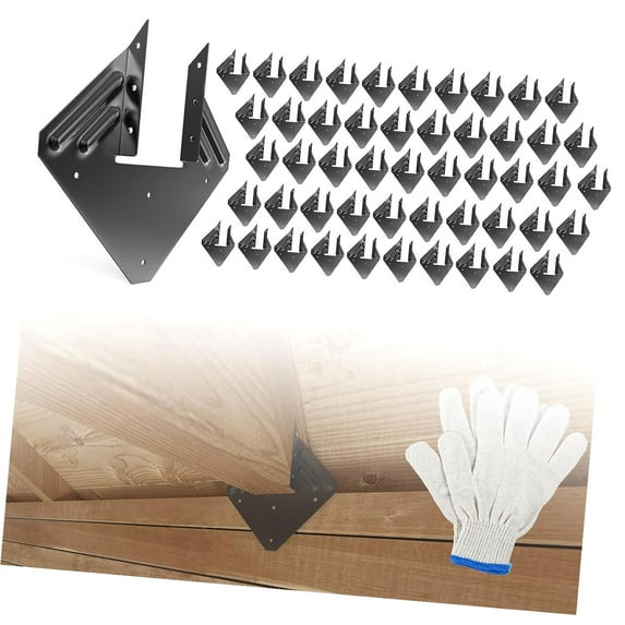 Highcool 50 Pieces Hurricane Ties for Rafters, 14-Gauge Hurricane ...