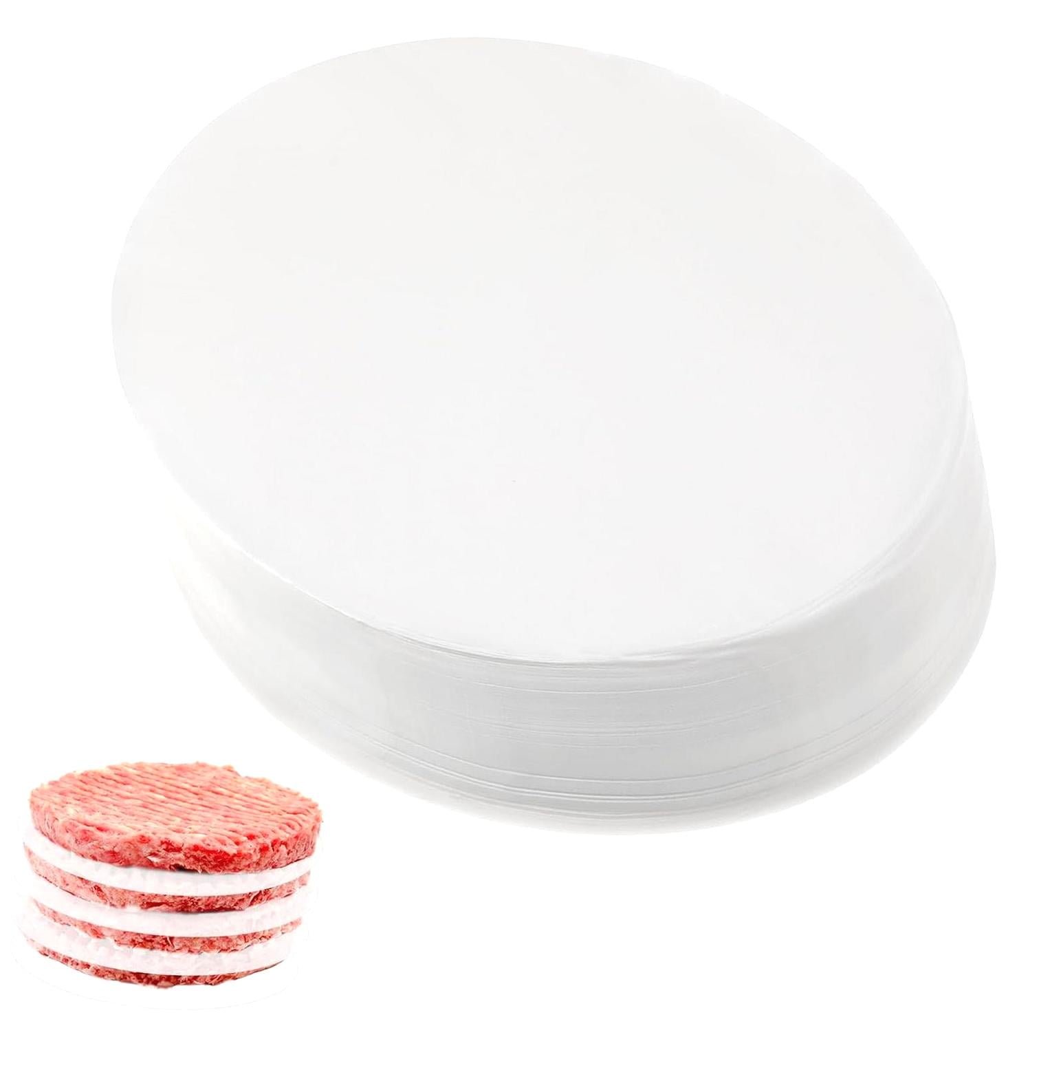 Highcool 500 Pieces 5-Inch Hamburger Patty Paper Rounds, Non-Stick ...