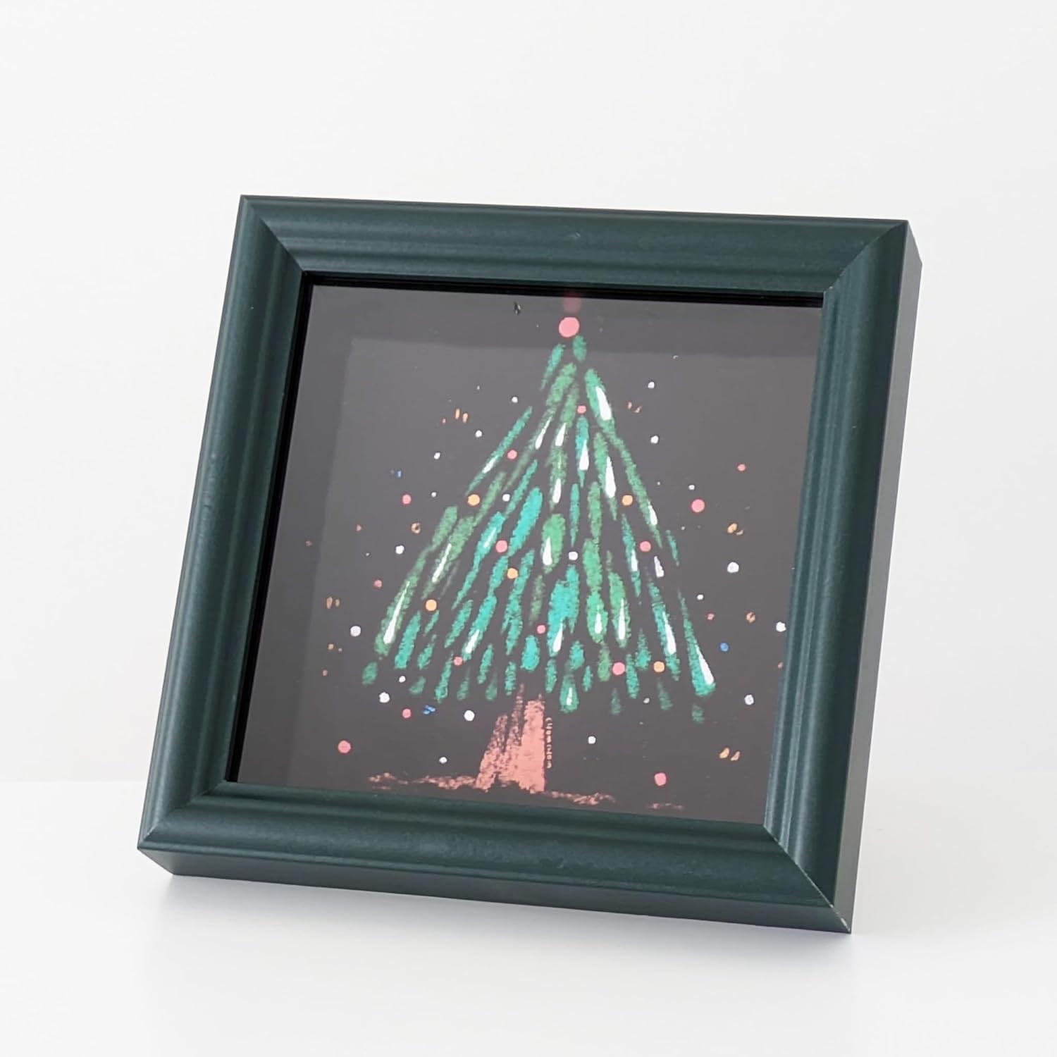 Highcool 5X5 Dark Picture Frame Shadow Box Wall and Desktop Display ...