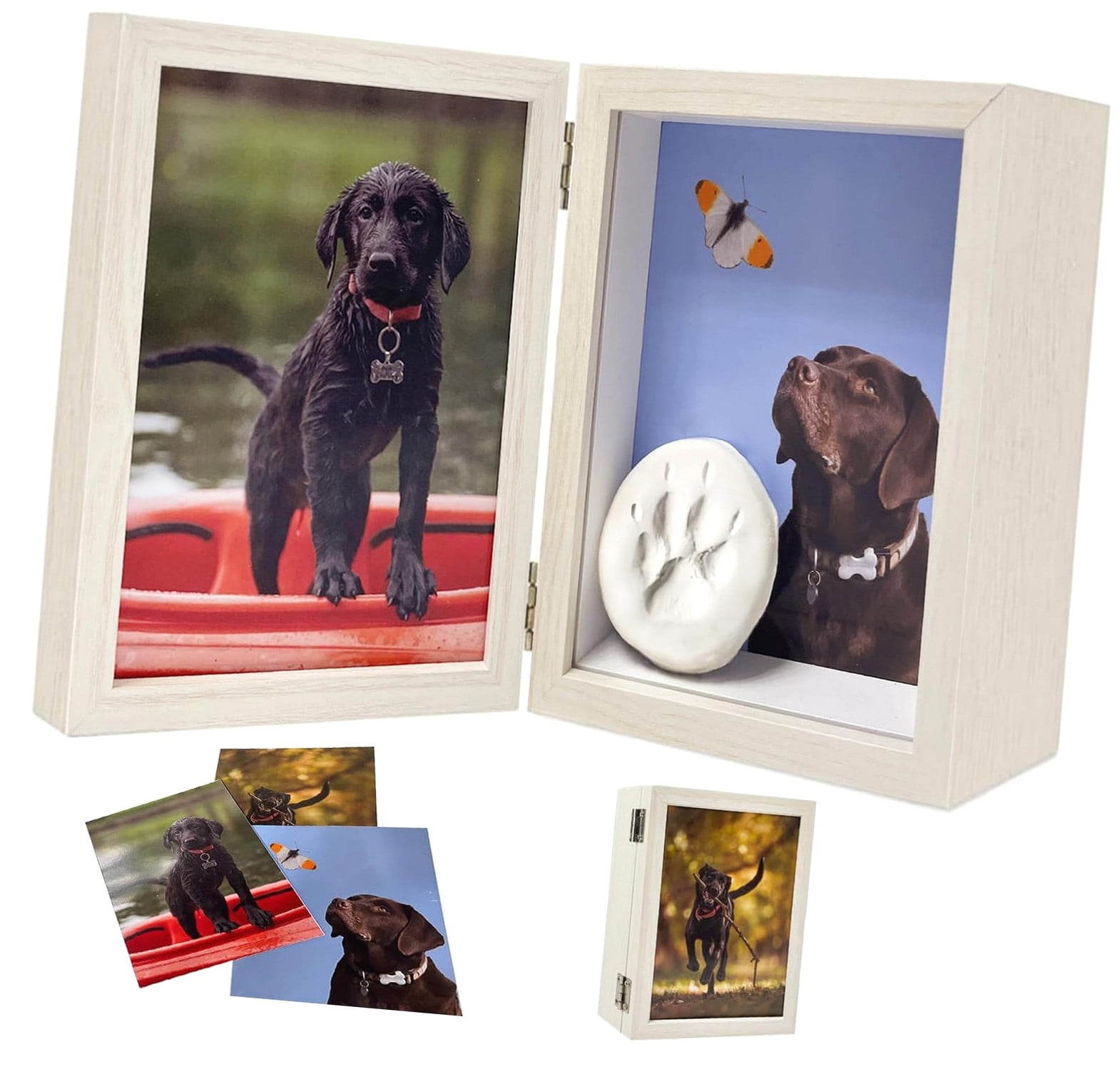 Highcool 5x7 Picture Frame Shadow Box for Dogs and Cats Frame Keepsake ...