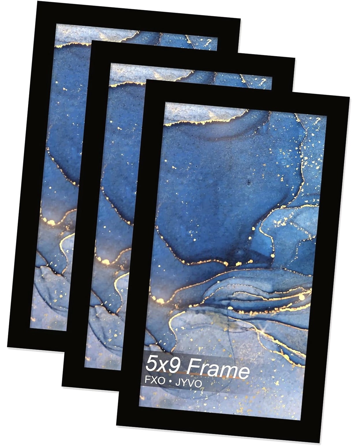 Highcool 5x9 Picture Frame Set of 3, Frame for 5x9 Inch Picture Poster ...
