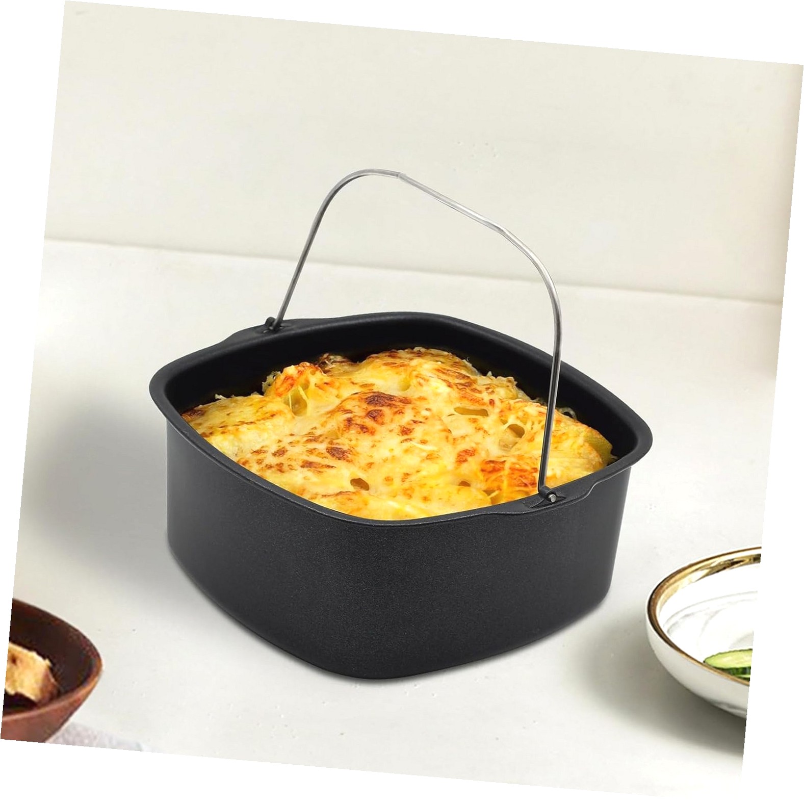 Highcool 6.89 inches Air Fryer Cake Pan, Non-stick Air Fryer Cake ...