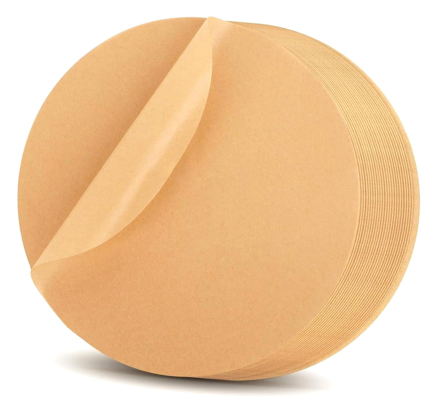 Highcool 6-Inch Round Baking Sheets - Kraft Unbleached Parchment Paper ...