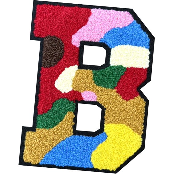 Highcool 6-inch Iron Letter Patches Large Chenille Color Varsity ...