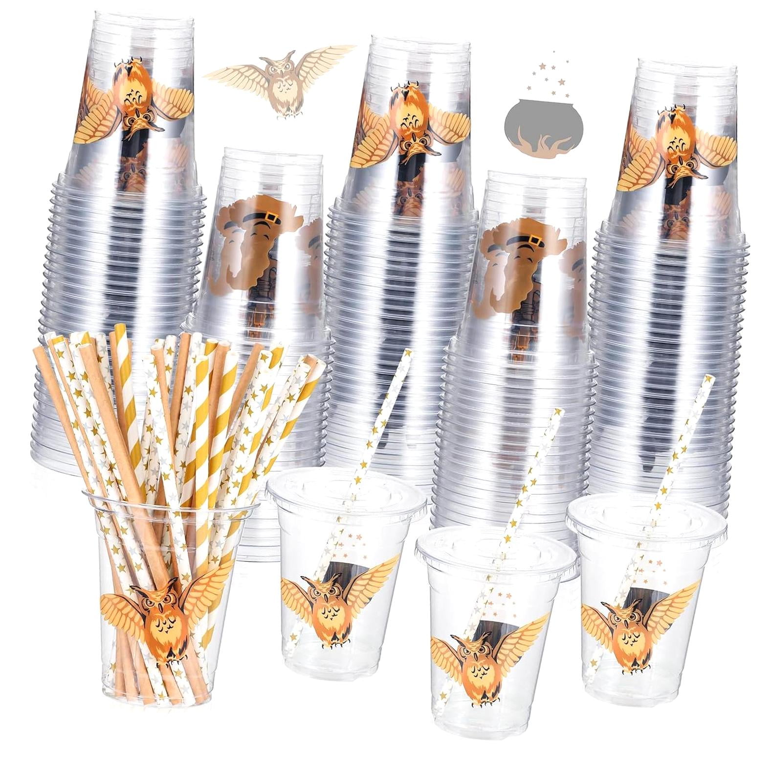 Highcool 60 Piece Enchanted Wizard Party Cup Collection, 12oz Plastic ...