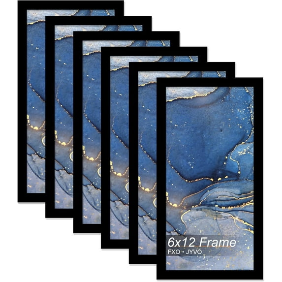 Highcool 6x12 Picture Frame Set of 6, Frame for 6 12 Inch Picture ...