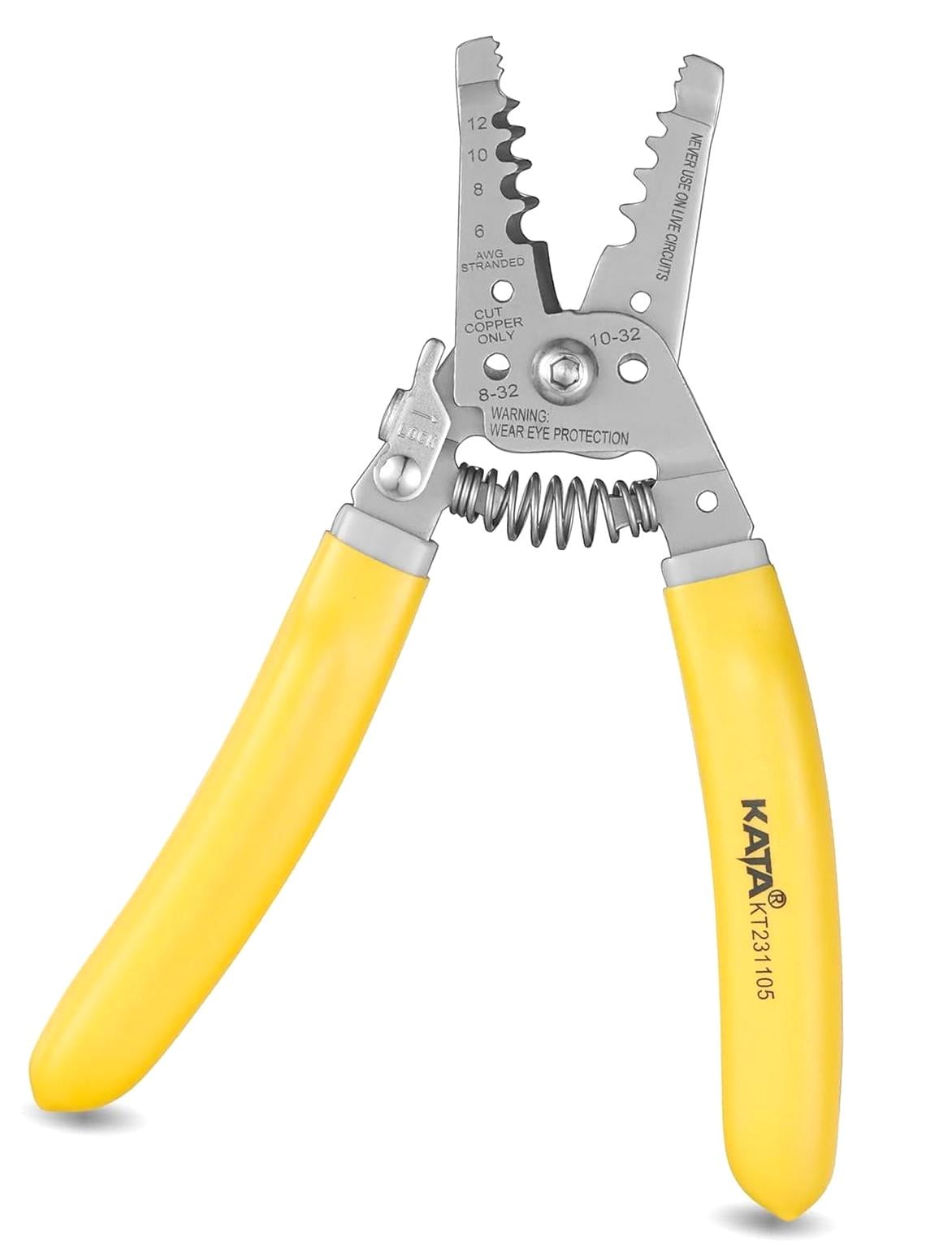 Highcool 7 Inch Wire Stripper and Cutter, Designed for 4-10 AWG Solid ...