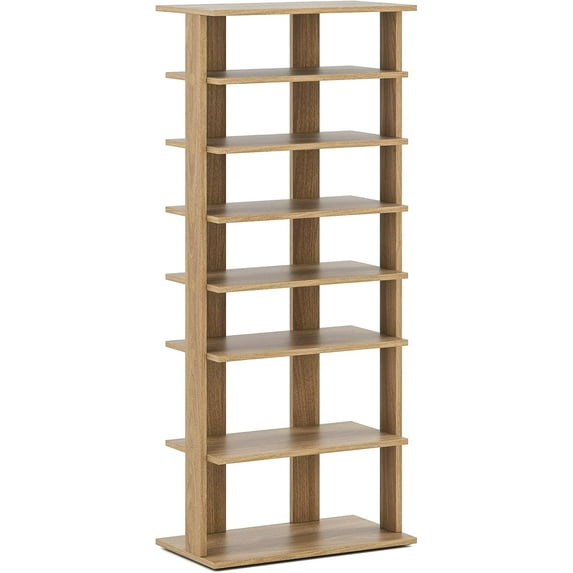 Highcool 7-Tier Vertical Shoe Rack, Double Row Shoe Tower -Tip Devices ...
