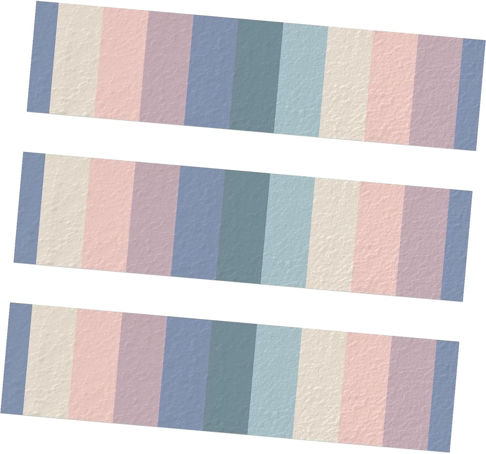 Highcool 72 Feet Colorful Boho Stripe Bulletin Board Borders Rainbow ...