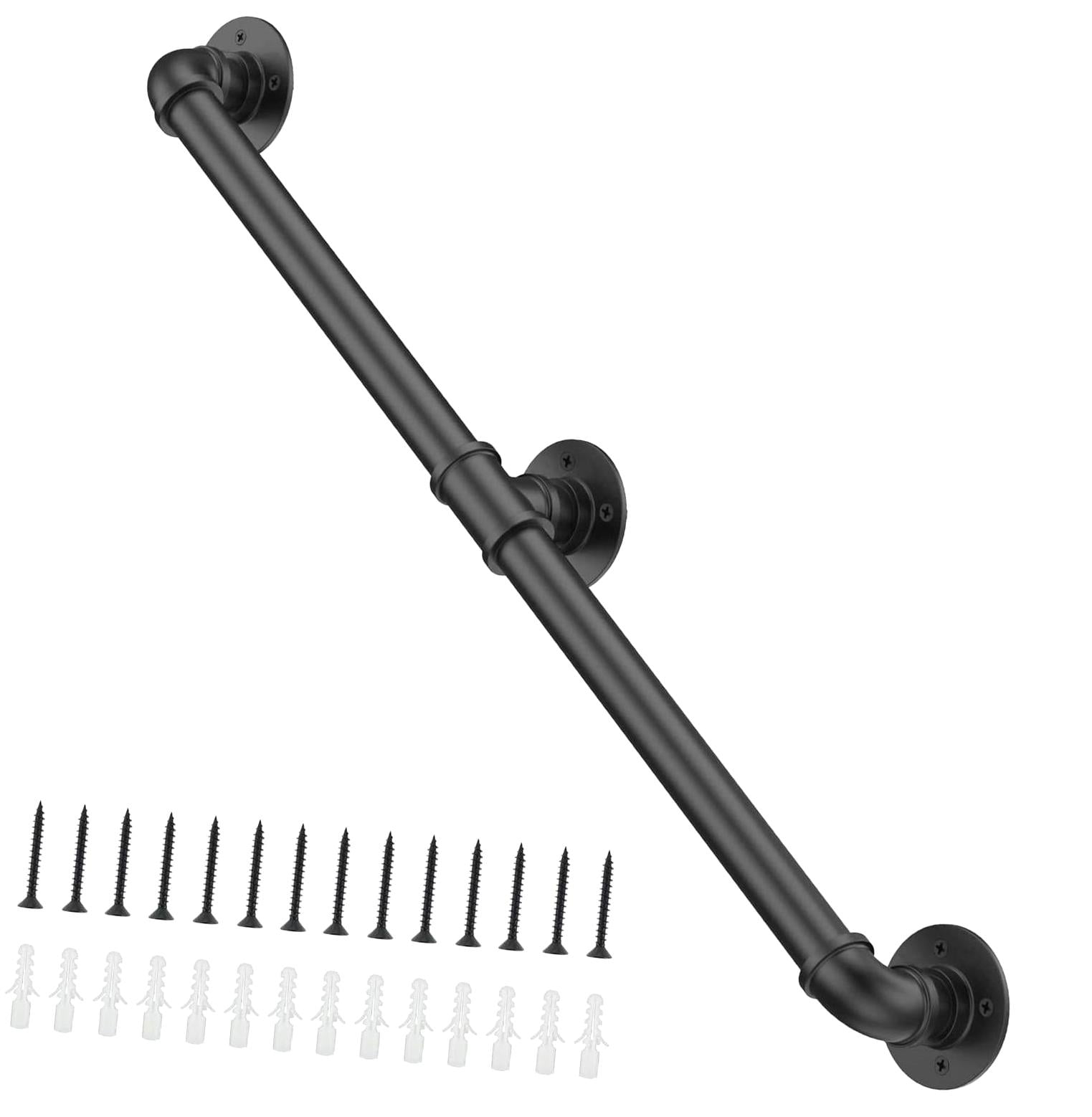 Highcool 8-Foot Industrial Stair Handrail Pipe Foot Rail Wall-Mounted ...