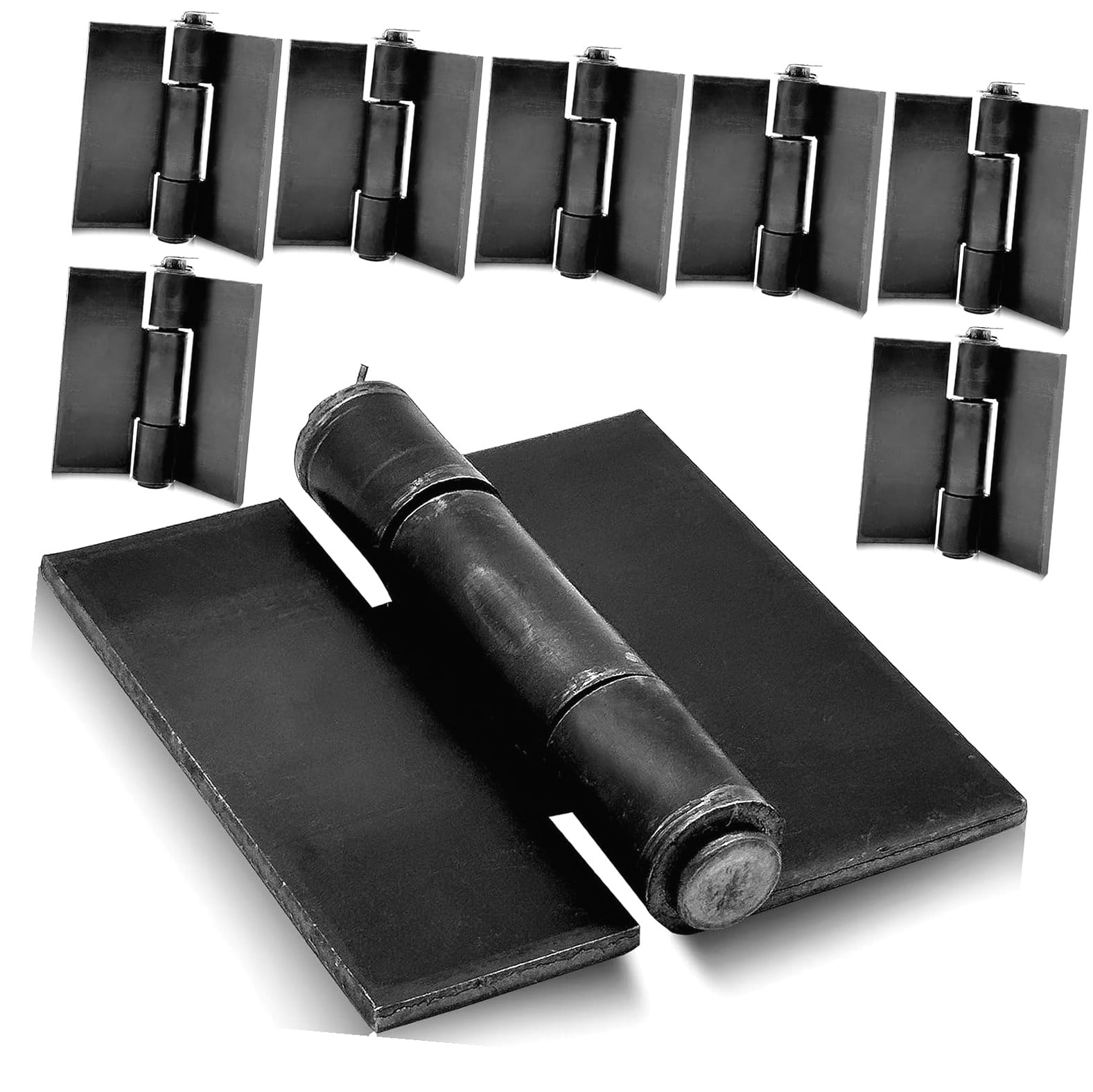 Highcool 8 Pack Weldable Hinges 5 mm Thick Steel Butt Weld Hinges Extra ...