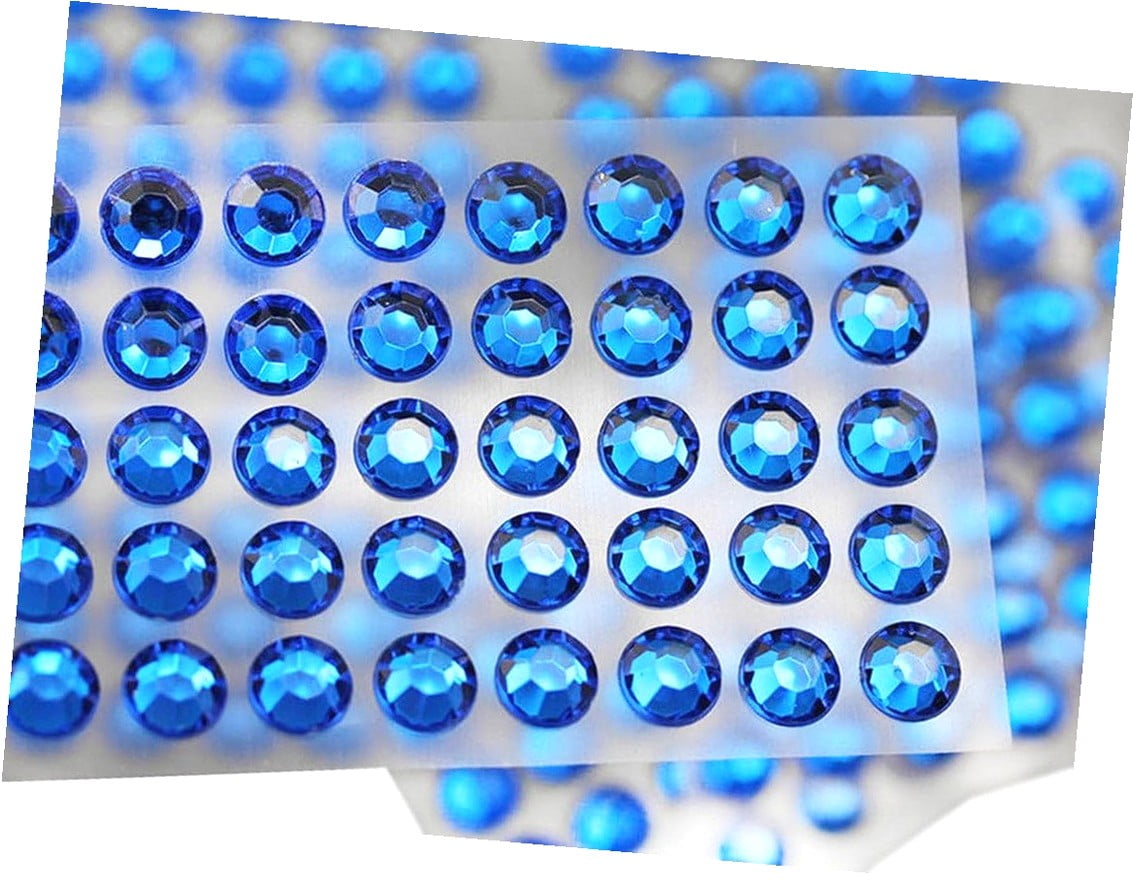 Highcool 8mm SS40 Blue Acrylic Rhinestones Plastic Face Stick Body ...