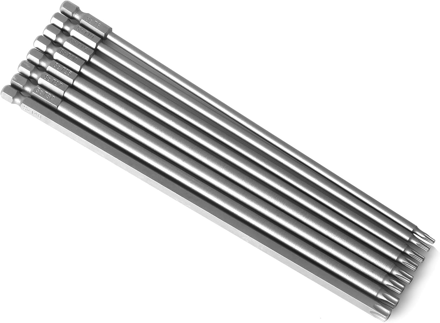 Highcool 8pcs Long Screwdriver Bit, 20cm/7.9" Screw Driver bit Set Magnet Security Torx Bit Set ...