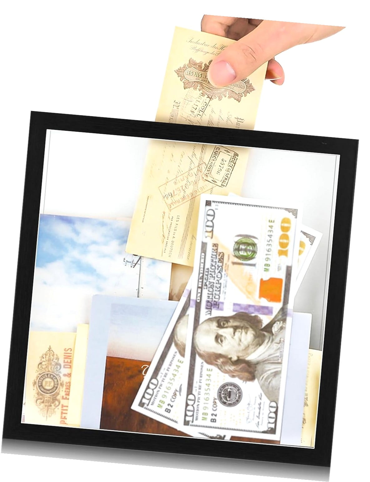 Highcool 8x8 Adventure Shadow Box Frame Memory Container for Keepsakes ...