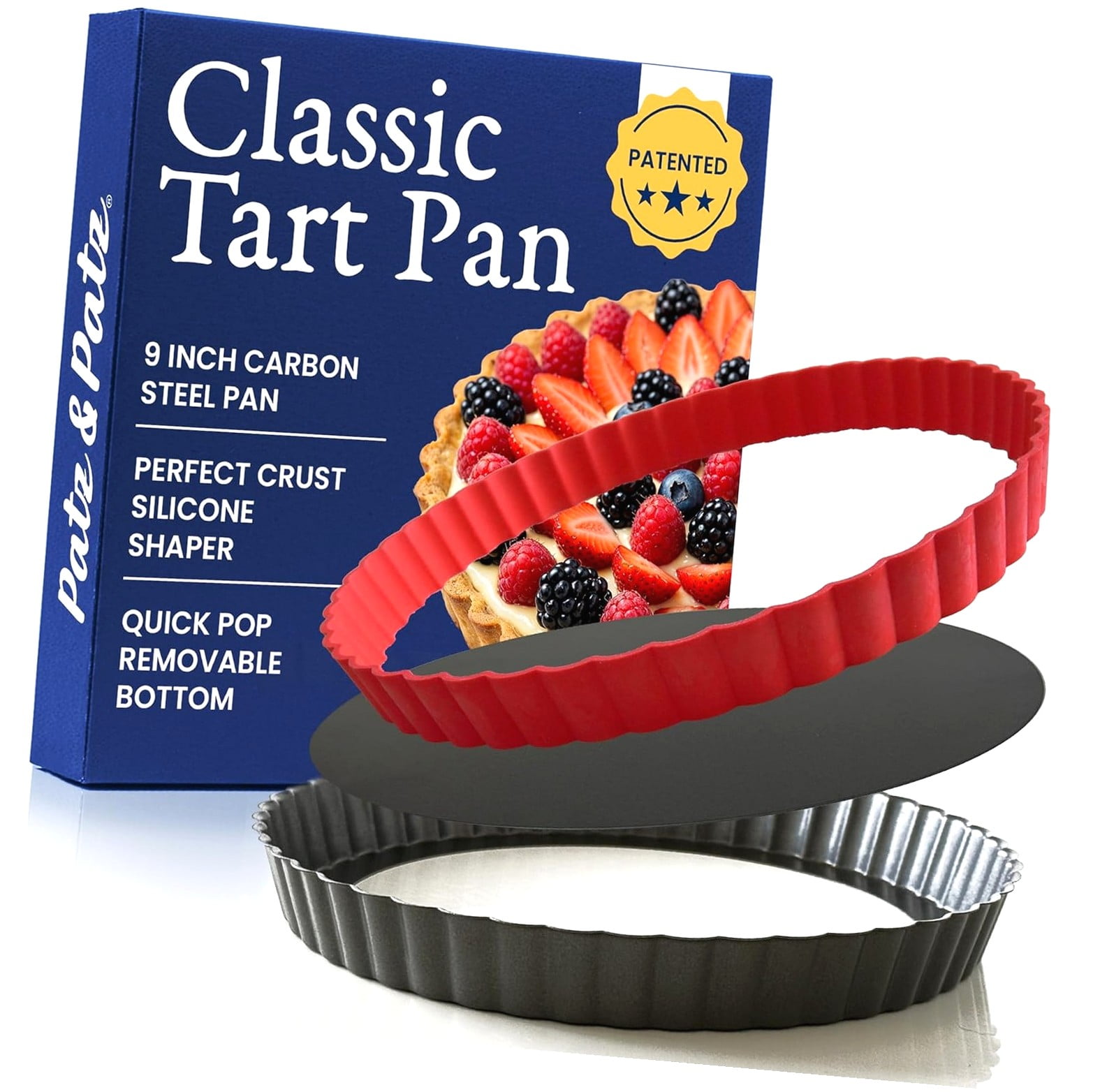 Highcool 9-Inch Pan with Removable Base and Crust Shaper | Non-Stick ...