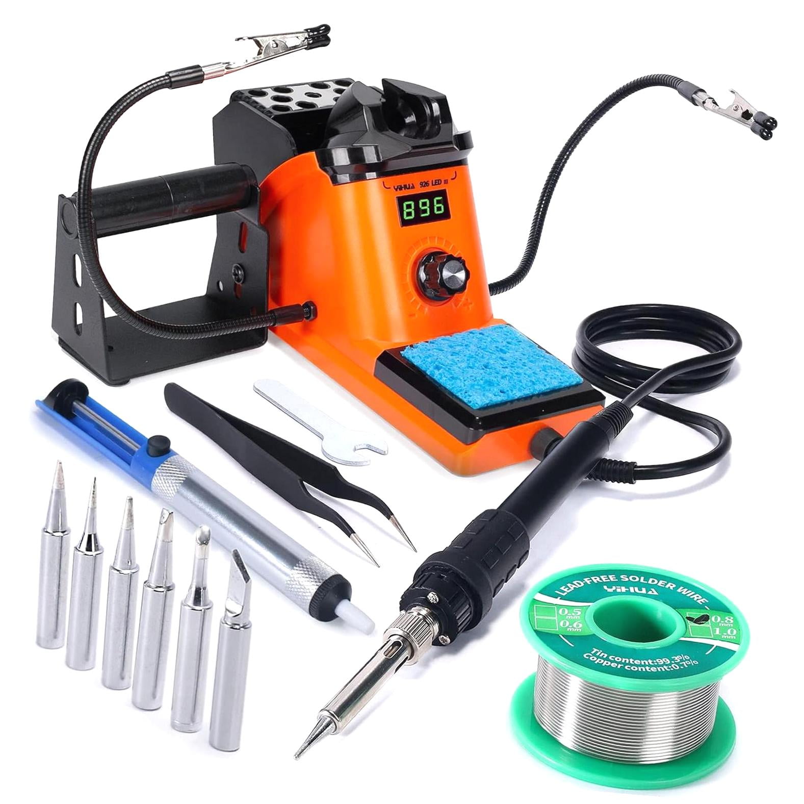 Highcool 926 III 60W Display Soldering Iron Station Kit with 2 Helping ...