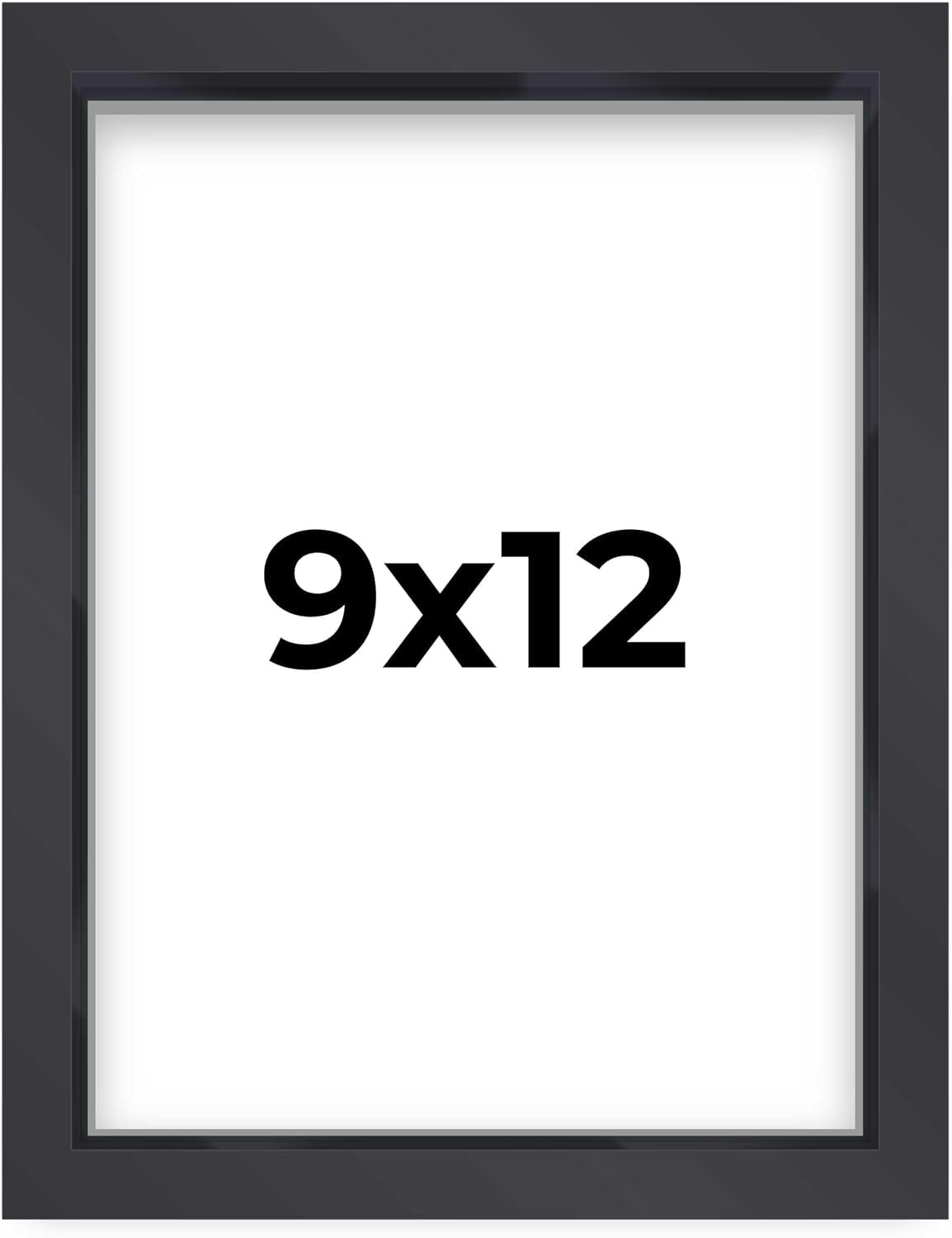 Highcool 9x12 Bla Shadow Box Display Fe Bla | 3/4" Depth of Usable ...