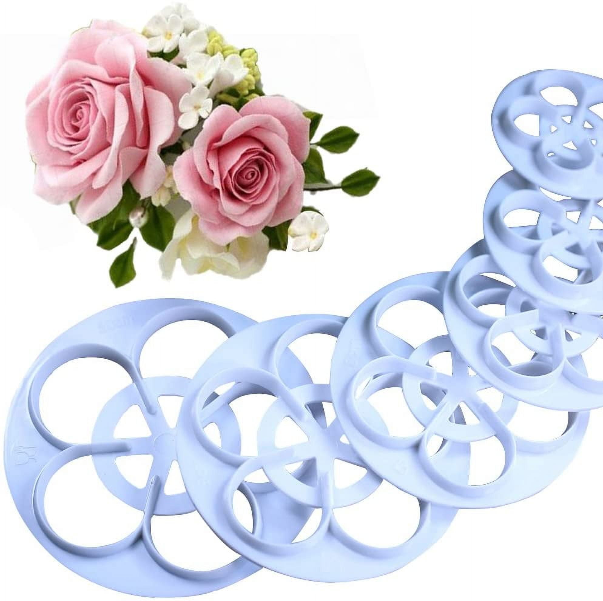 Highcool AIEN Rose Flower Set Gumpaste Flowers Moing Tools for Coe Mold Sugaaft Plunger Cutter ...