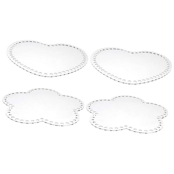Highcool Acrylic Bag Bottoms Kit Loving Heart Design for Weaving Basket ...