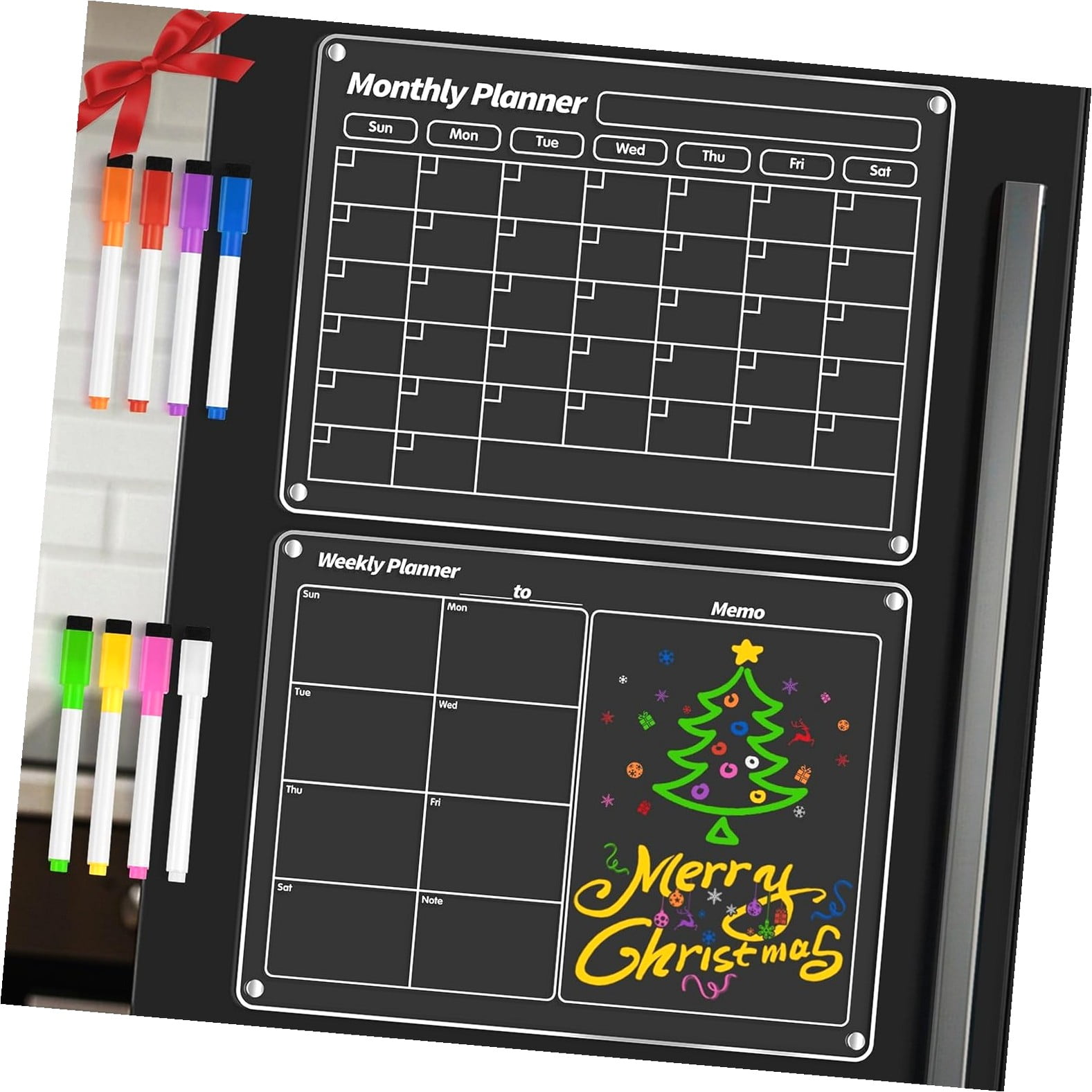 Highcool Acrylic Calendar for Fridge, Calendar for Refrigerator, Clear ...