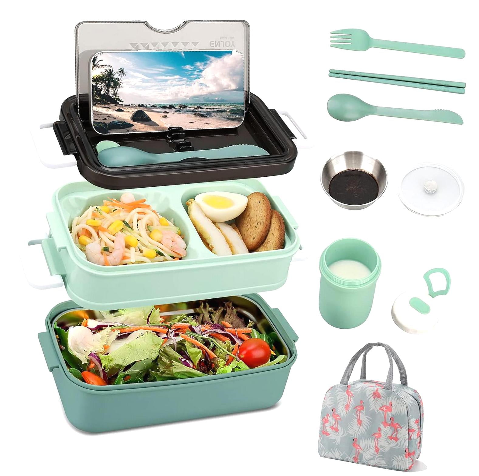 Highcool Adult Bento Lun Box Kit, es Portable Lun Box, Adult with Lun ...