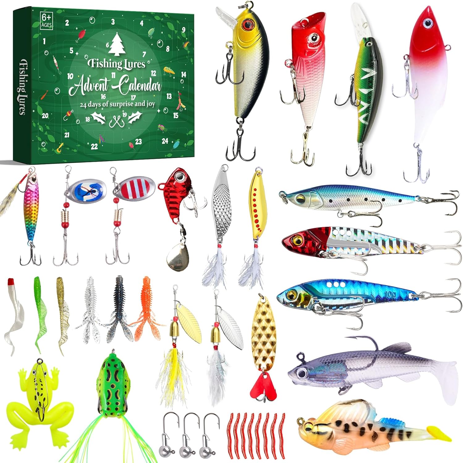 Highcool Advent Calendar 2025, Kit with Crankbaits, Spinnerbaits ...