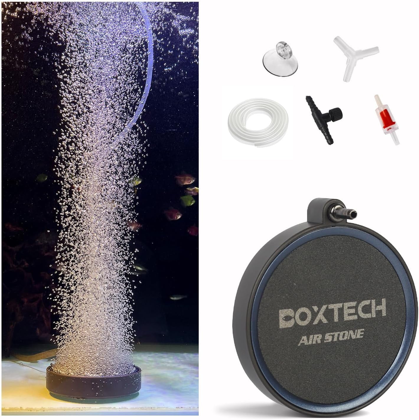 Highcool Air Stone for Aquarium sh Tank, 4 Inch Aquarium Bubbler Kit ...