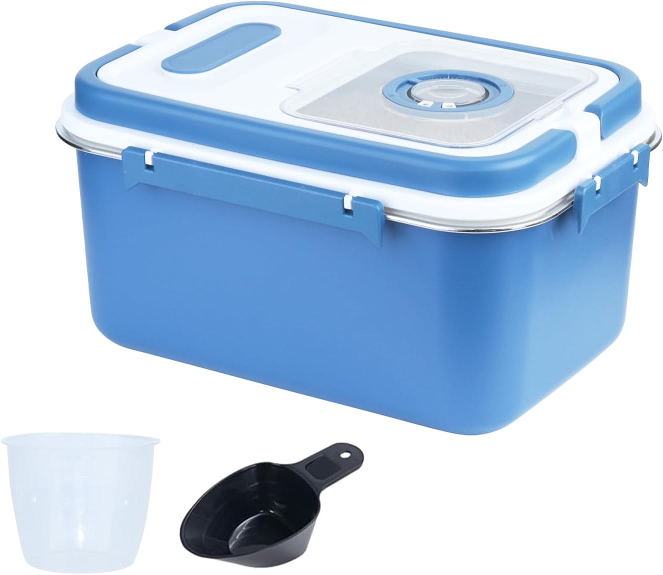 Highcool Airtight Storage Container Bin 20lb, Steel Containers with ...