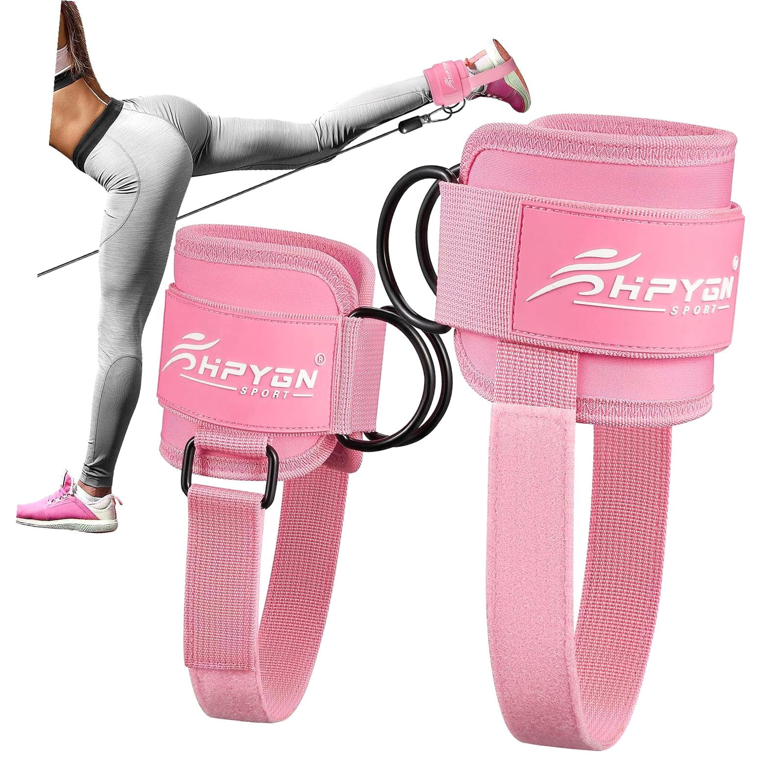 Highcool Ankle Strap for Cable Machine, Padded Ankle Straps for Cable Machine Kickbacks, Glute ...