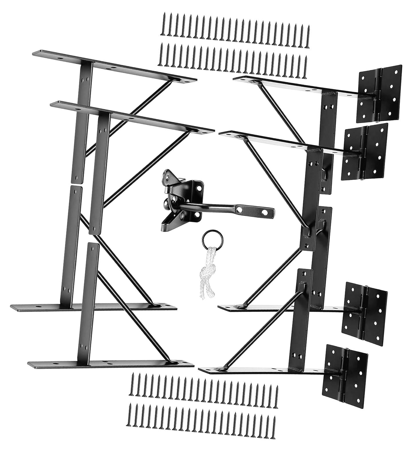 Highcool Anti Sag Gate Kit with Gate Hinges for Wooden Fences-No Sag ...