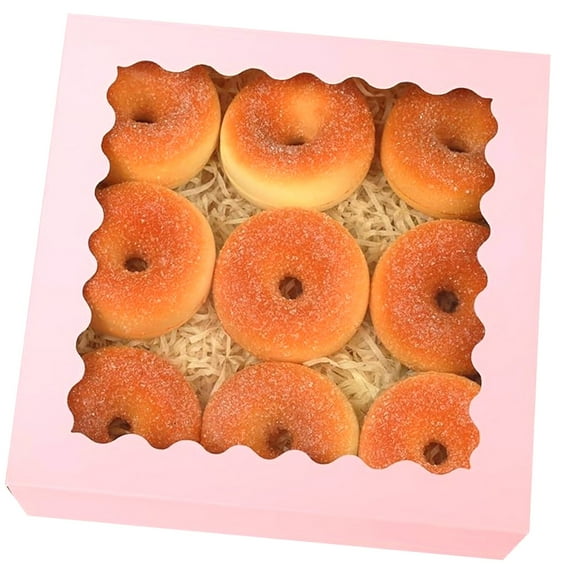 Highcool Automatic Bakery Boxes 50 Packs Pastry Box 8x8x2.5 inch Pie ...