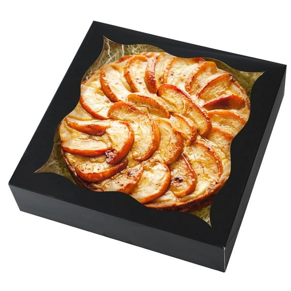 Highcool Automatic Pie Boxes with Window 24Packs 12x12x3 Inch Cookie ...
