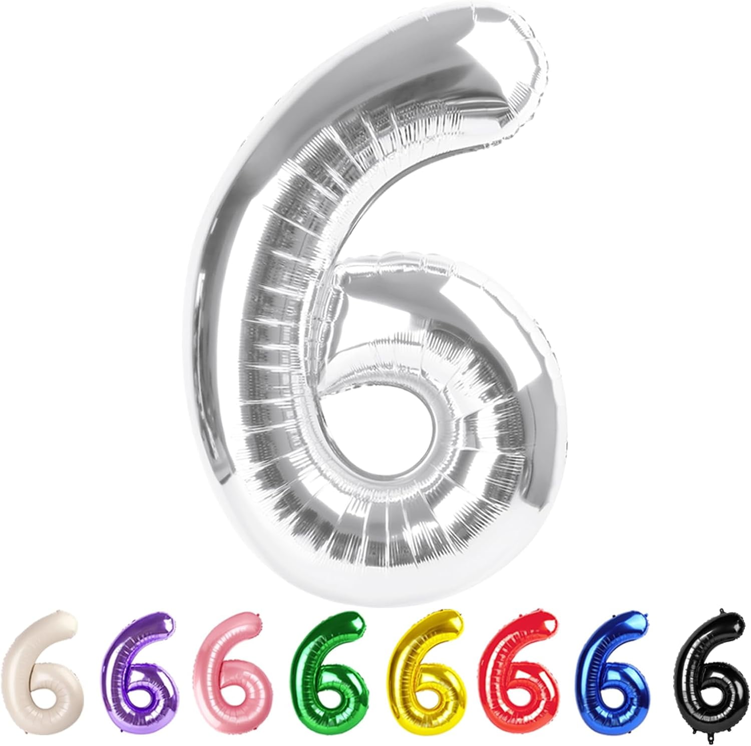 Highcool Balloon Numbers Hpy Birthday Decorations for Women Men, 40 In ...