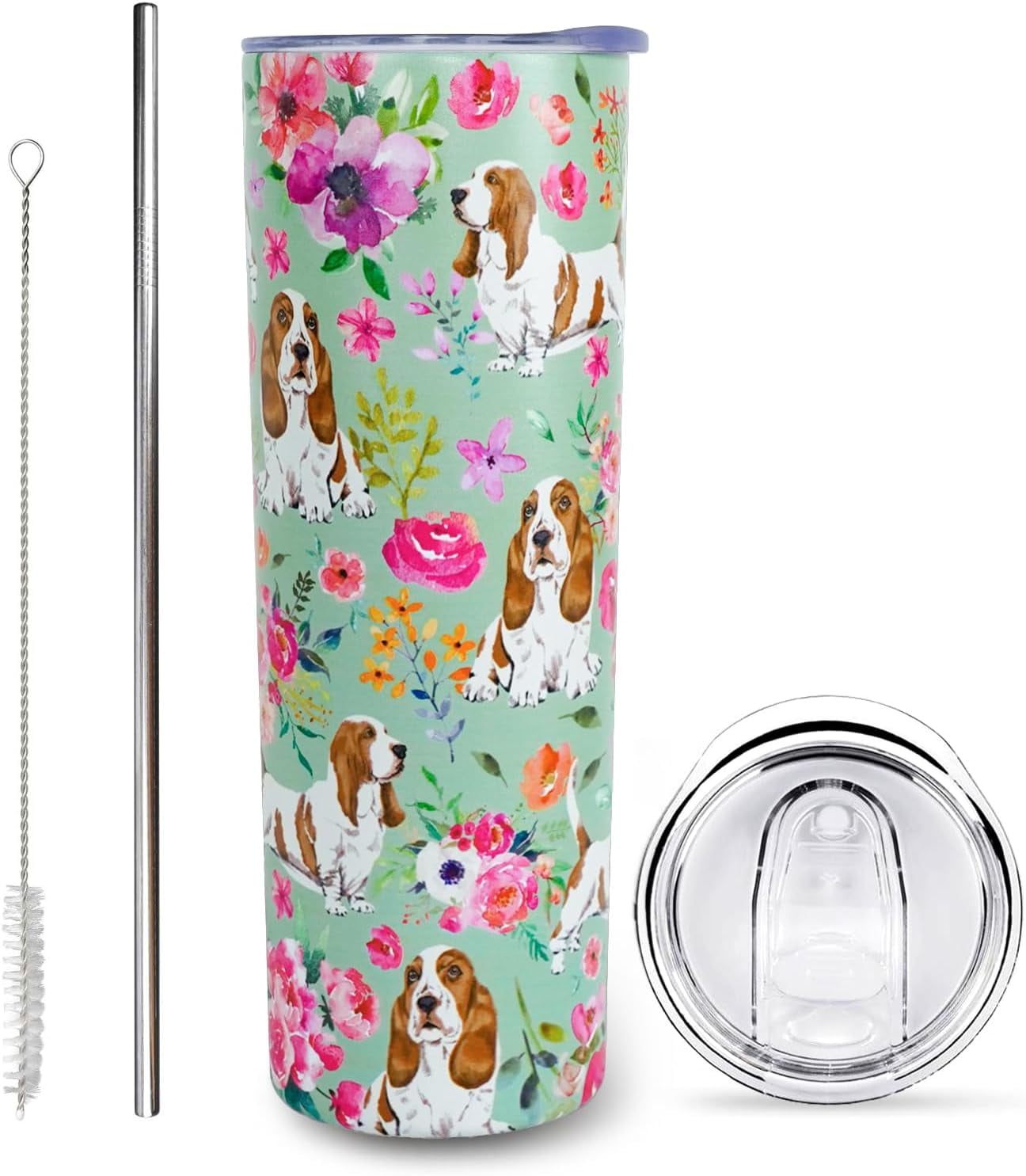 Highcool Basset Hound for Tumbler for Basset Hound Travel Mug 20 Oz ...
