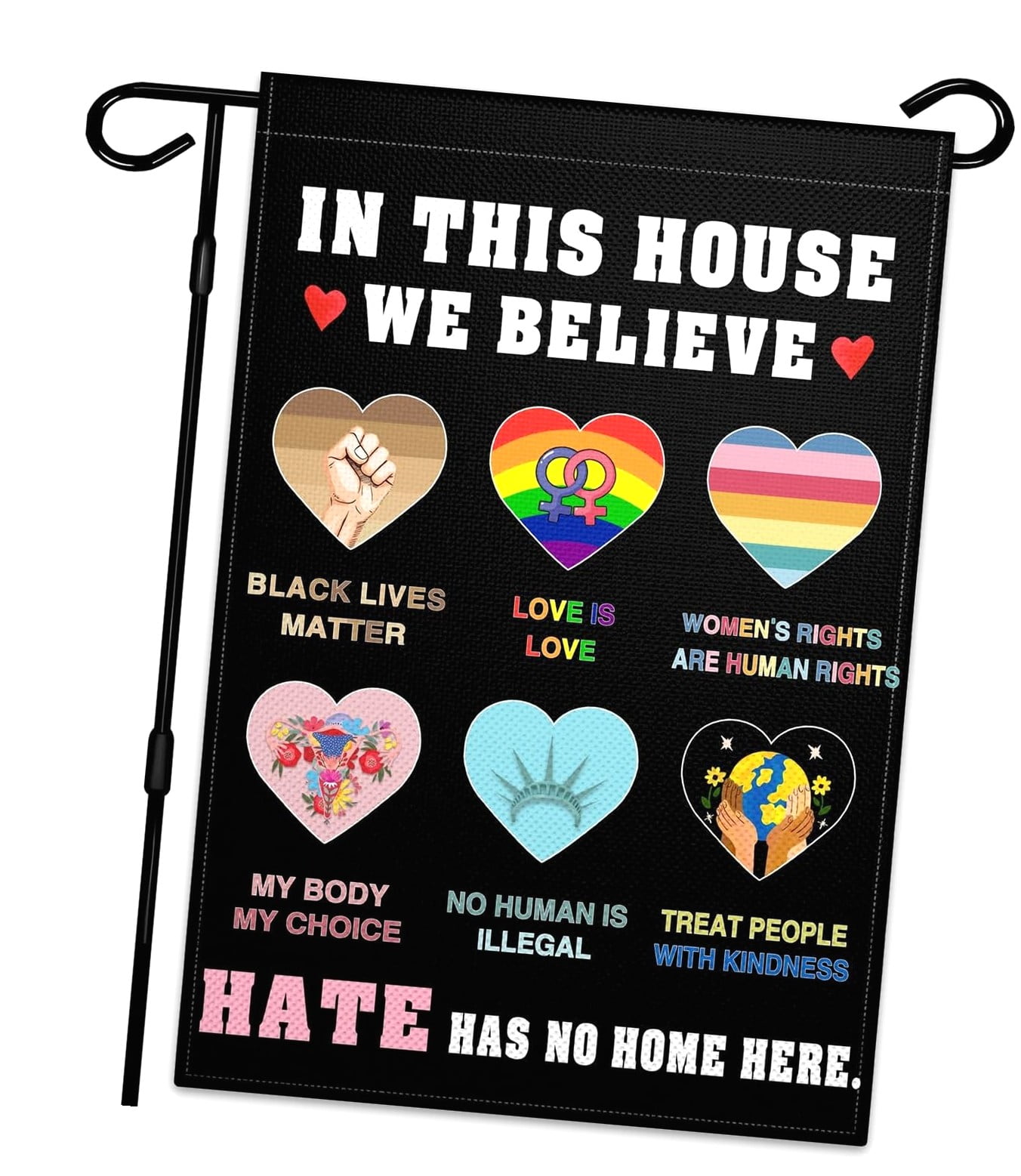 Highcool Be The Change You To In The Flags for Outside 12x18 Inch ...