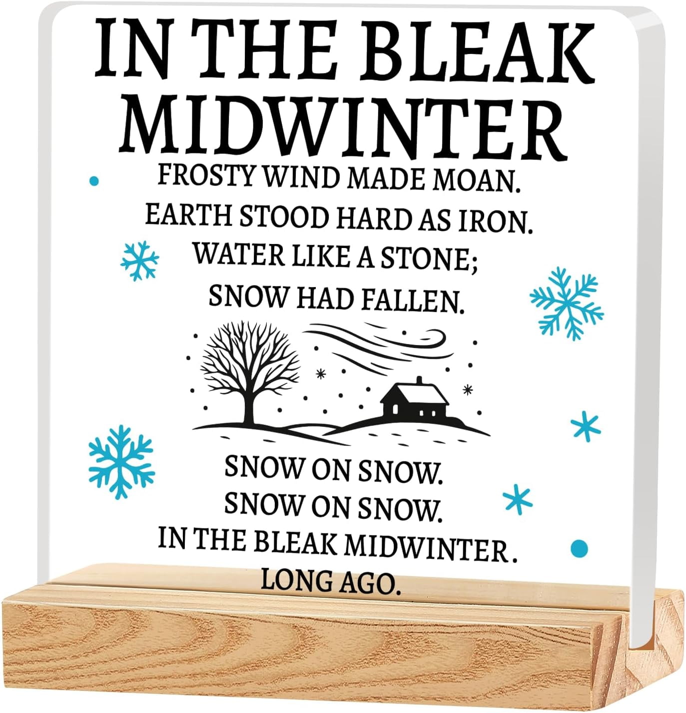 Highcool In The Bleak Midwinter Winter Decorations for Office Winter ...