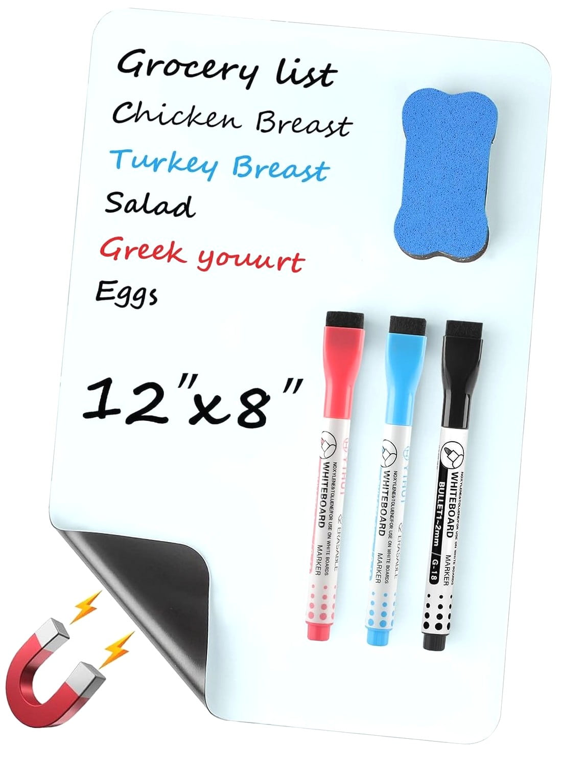 Highcool Blue Sheet 12x8 Inch for Refrigerator, Small Fridge Whiteboard ...