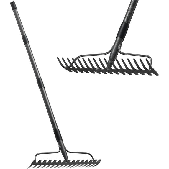 Highcool Bow Rakes for Lawns, Inch Metal Rake Long Handle 50 Inches ...
