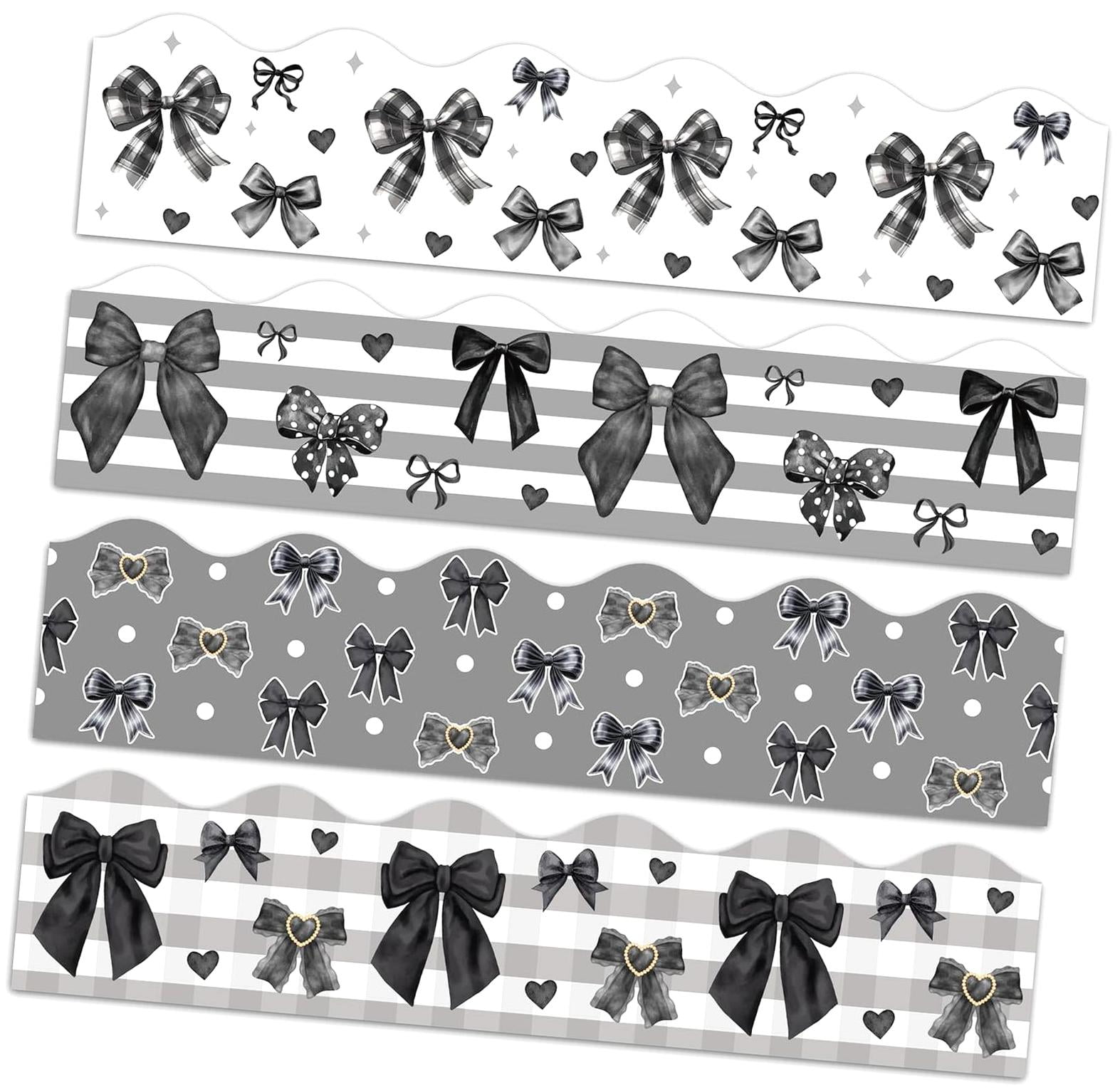 Highcool Bows Border Trim - 80Pcs Back to School Watercolor Bow ...