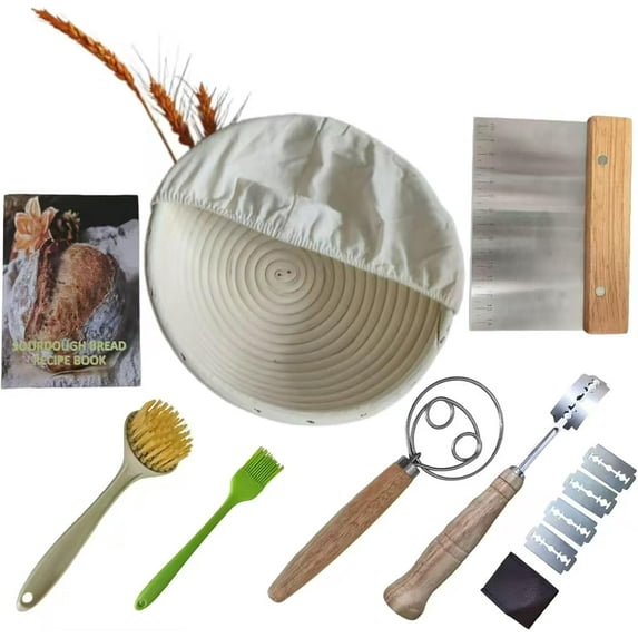 Highcool Bread Baking Supplies, Kit with 9-inch Round, Bread Making ...